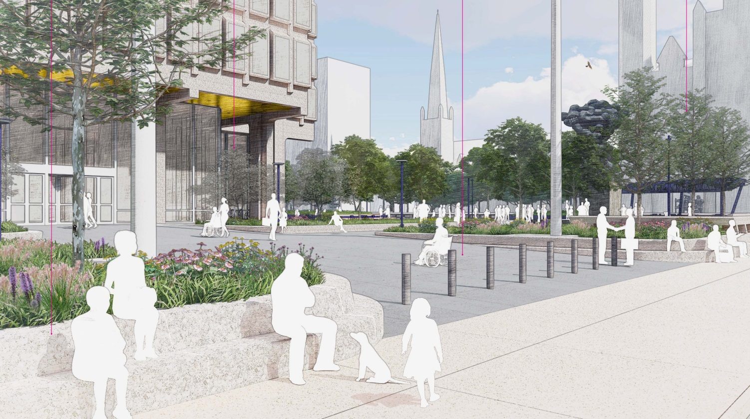 Conceptual Design for Thomas Paine Plaza Receives Praise, Approval - OCF Realty