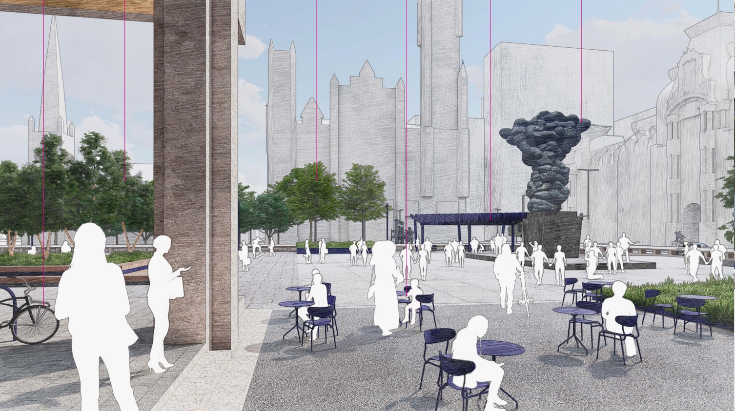 Conceptual Design for Thomas Paine Plaza Receives Praise, Approval - OCF Realty